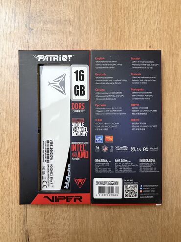Patriot Viper DDR5 UDIMM, 32ГБ (2х16: 27000 KGS Оперативная память (RAM ...