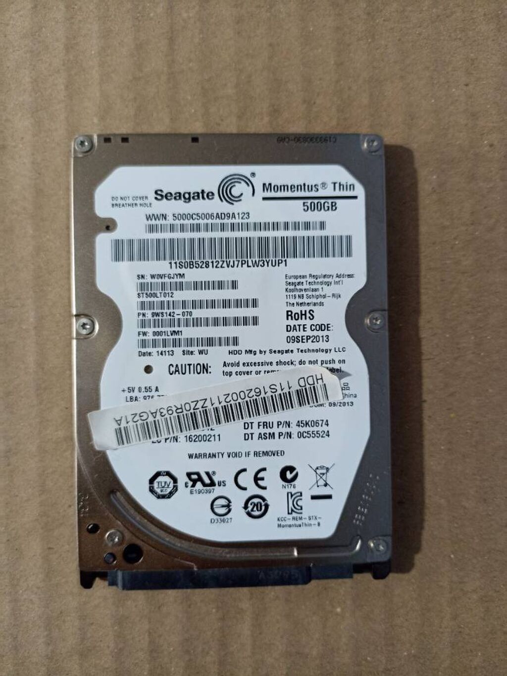 Жёсткий диск Seagate 500GB для ноутбука: 1300 KGS Жесткие диски ...