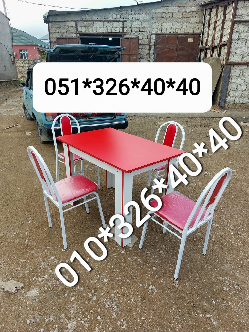 Stol stul masa ve oturacaq destleri: 150 AZN Masa və oturacaq dəstləri | Bakı | 93890118 ᐈ lalafo.az