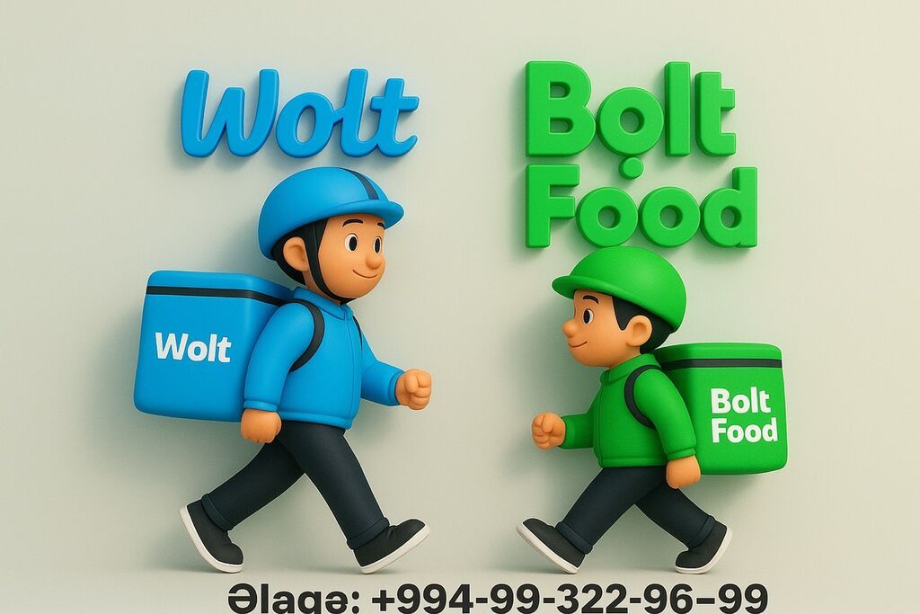 Wolt, Bolt Food, Yango Pro, Bolt: 2500 AZN ᐈ Sürücü-kuryerlər | Bakı ...
