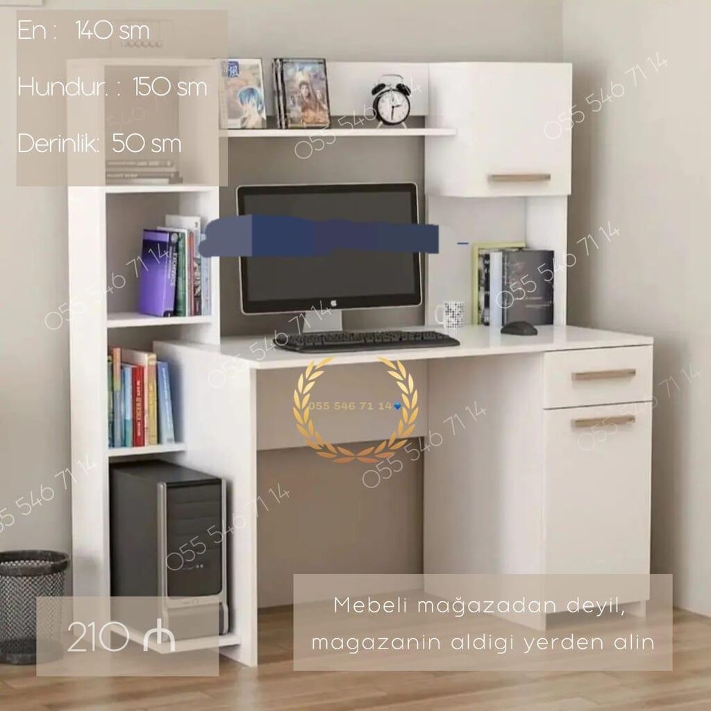 Yazi masasi komputer stolu kitab refi: 210 AZN Masalar | Bakı ...