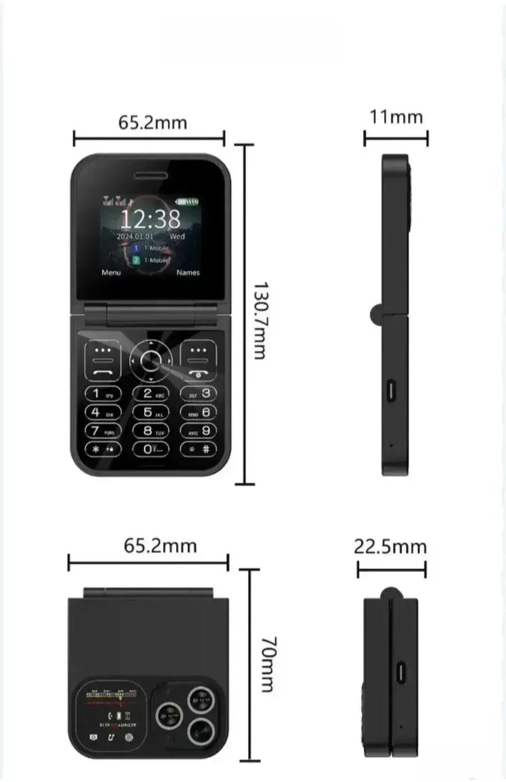 Telefon na preklop – Model F15: 2874 RSD Ostali mobilni telefoni ...