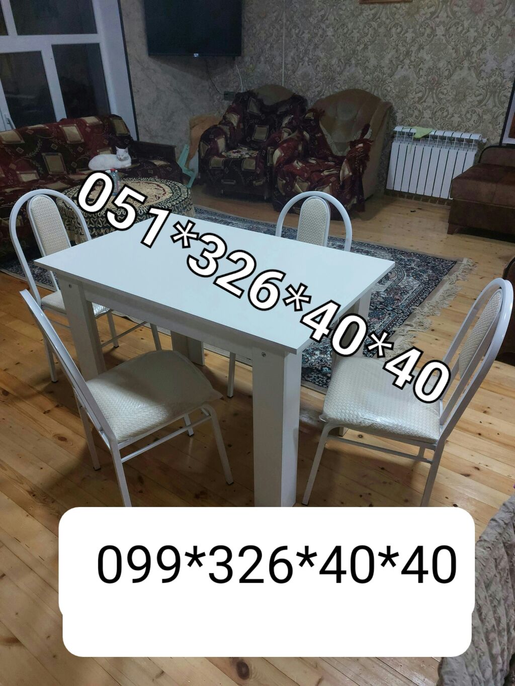 Stol stul masa ve oturacaq destleri: 140 AZN Masa və oturacaq dəstləri | Bakı | 97310519 ᐈ lalafo.az