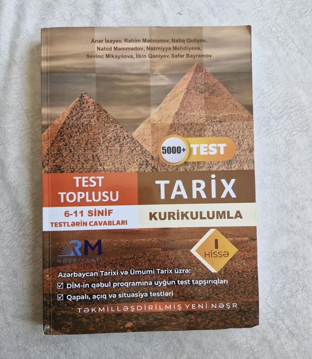 Məhsul: Tarix fənni üzrə test toplusu: 3 AZN Testlər | Bakı | 81617980 ...