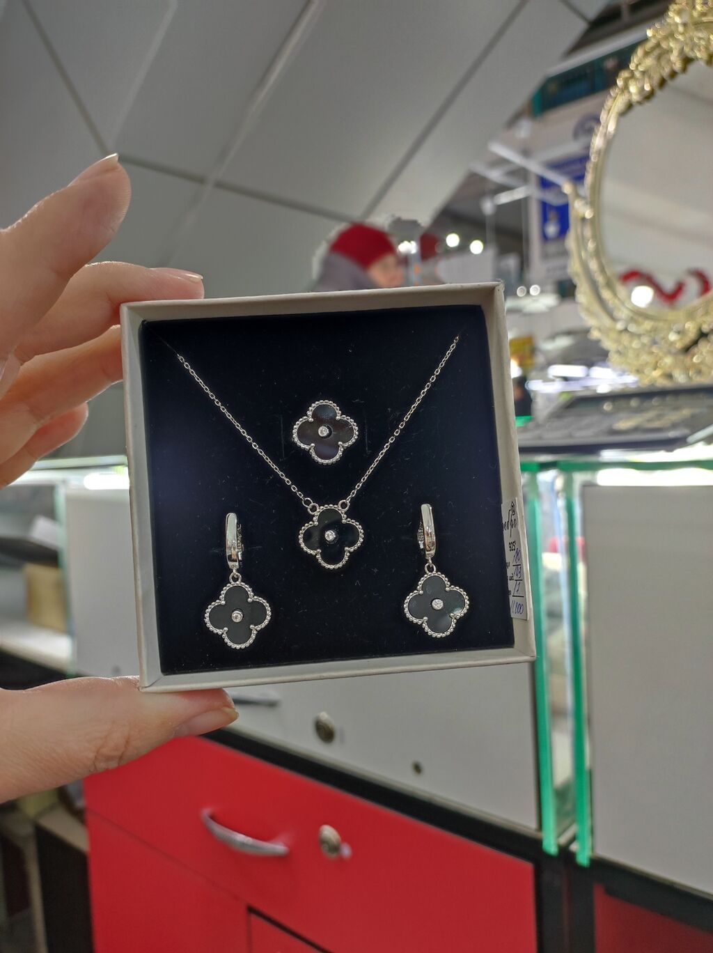 Серебряный Набор+ Цепочка Ванклиф Серебро 925: 4500 KGS Серебряные ...