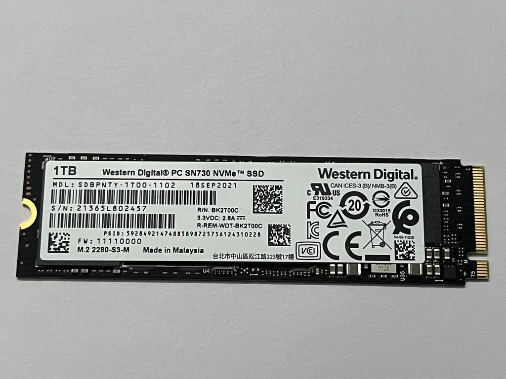 Western Digital PC SN730 NVMe SSD: 100 AZN SSD diskləri | Bakı ...