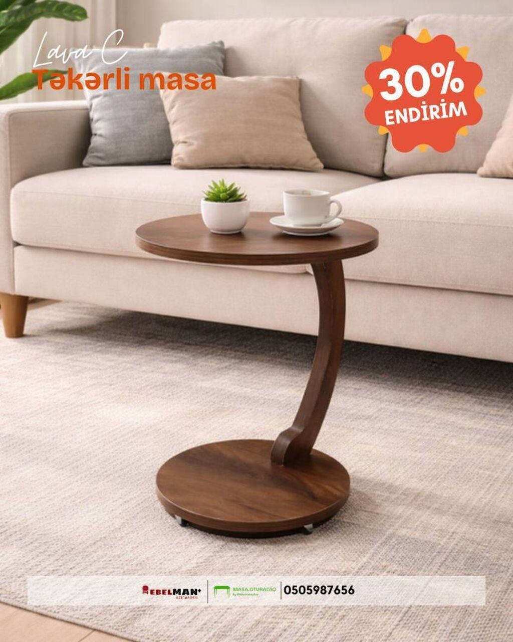 DİQQƏT! XÜSUSİ ENDİRİM! Yeni model təkərli: 85 AZN Masalar | Bakı ...