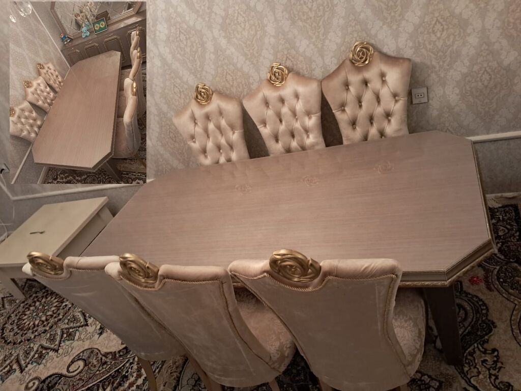 Masa dəsti satılır 500₼. Yaxşı vəziyyətdədir. 8 oturcağı: 500 AZN Masa və oturacaq dəstləri ...
