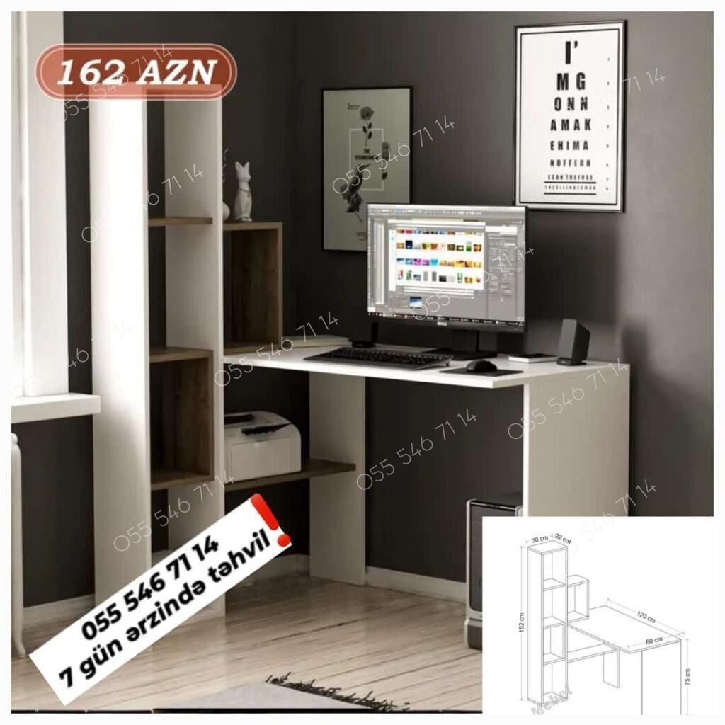 Yazi masasi stolu komputer kampyuter stolu: 162 AZN Masalar | Bakı ...