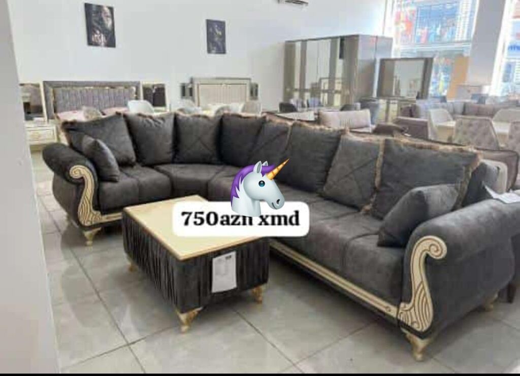 Künc divan dəsti - Qrafit rəngli,: 750 AZN Divan və masa dəstləri ...