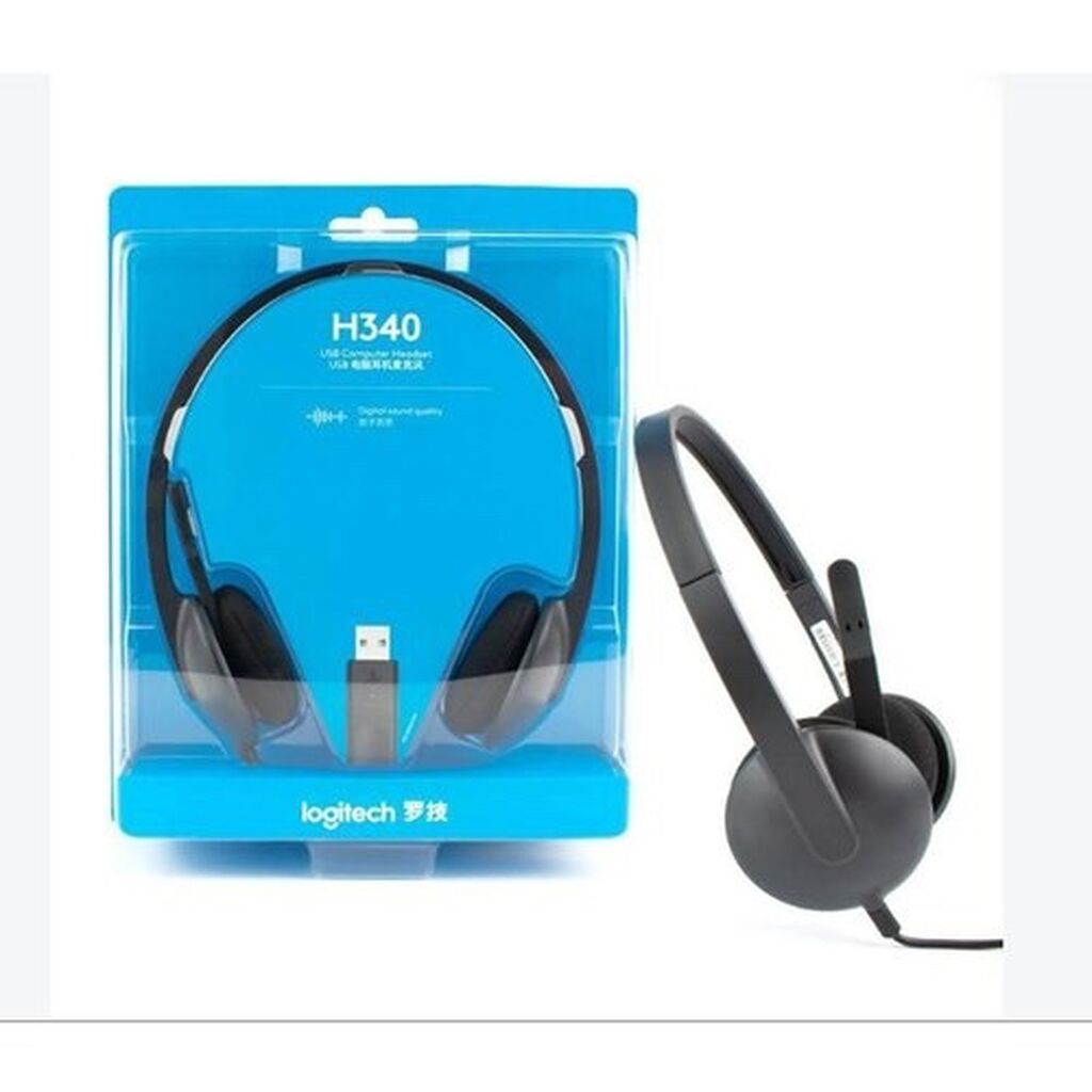 Компьютерная гарнитура Logitech USB Headset H340: 1900 KGS Наушники | Бишкек | 84139101 ᐈ lalafo.kg