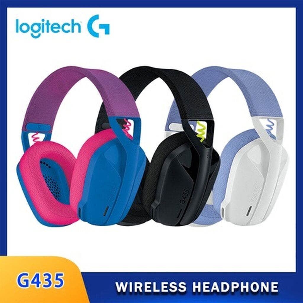 Наушники беспроводные Logitech G435 Lightspeed, накладные,: 5490 KGS ...