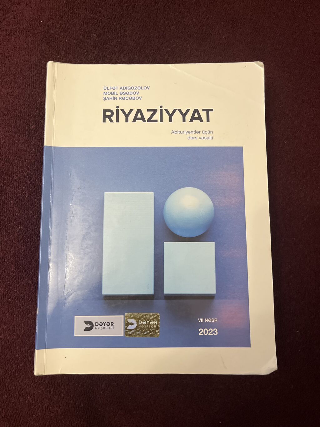 Riyaziyyat Deyer Qayda Kitabi 2023 Yenidir 10 Azn Kitablar Jurnallar