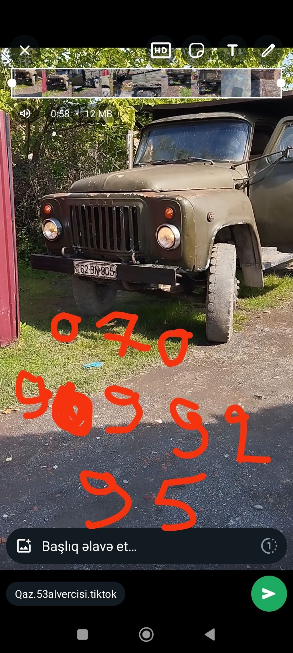 QAZ : 0.4 l | 1985: 500 AZN QAZ | Zaqatala | 34567817 ᐈ lalafo.az