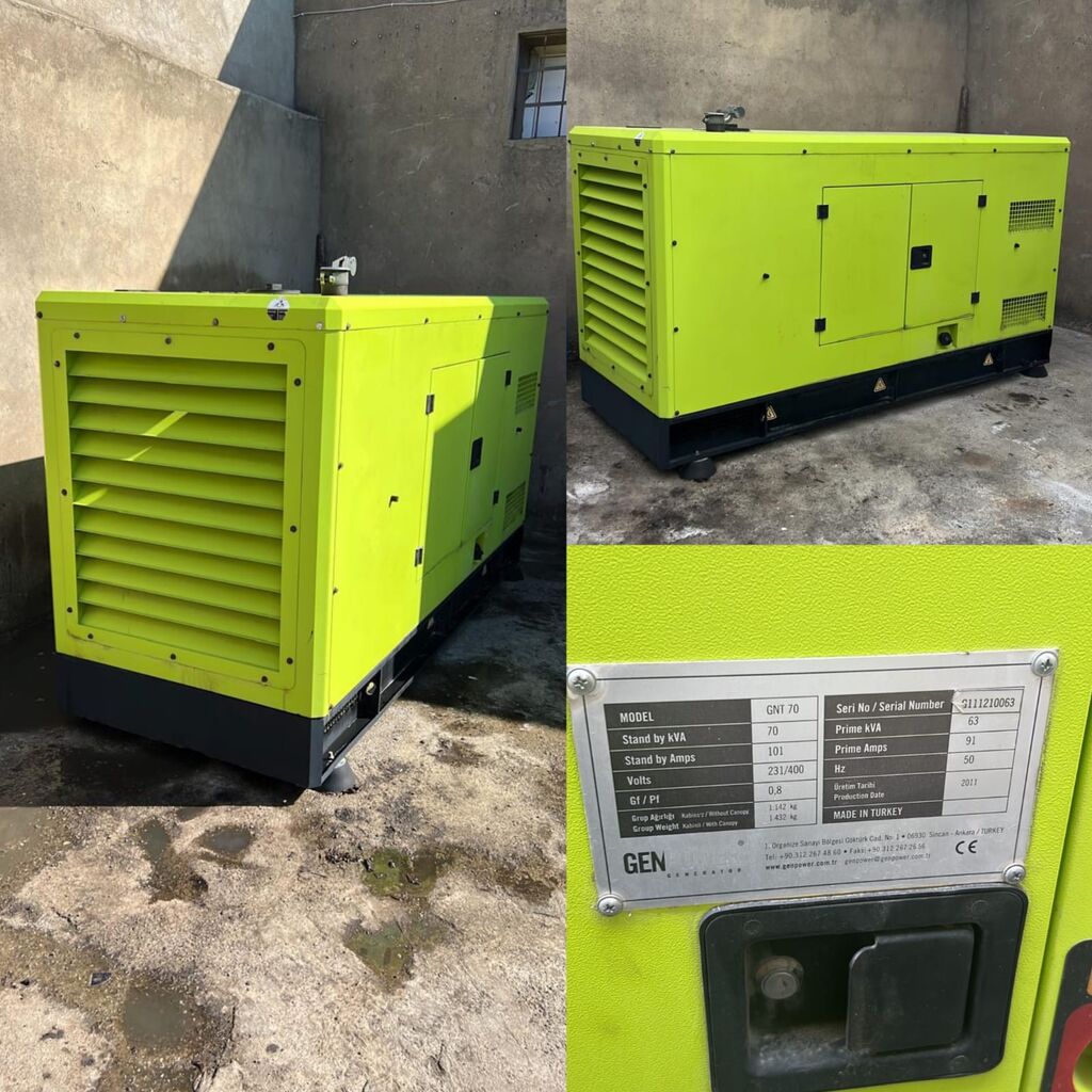 *📣 SATILIR – GENPOWER GNT 70: 12000 AZN Generatorlar | Bakı | 74074386 ...