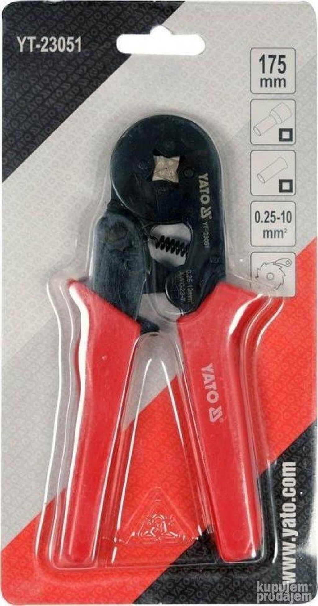 Krimp klešta za hilzne (0.2–10 mm²): 1800 RSD Klešta | Pančevo | 84835876 ᐈ lalafo.rs