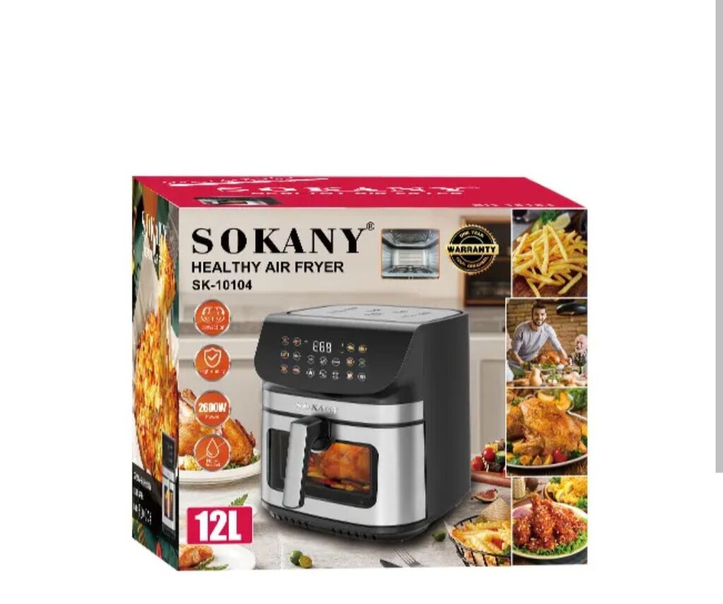 Аэрогриль Sokany Healthy Air Fryer SK‑10104: 5000 KGS Аэрогрили ...