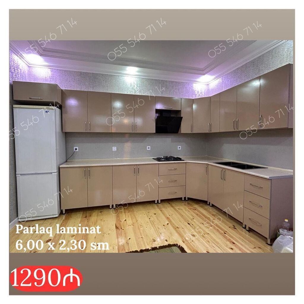 Metbex mebeli kuxna dolabi sifarisle: 1290 AZN Mətbəx mebeli | Bakı ...