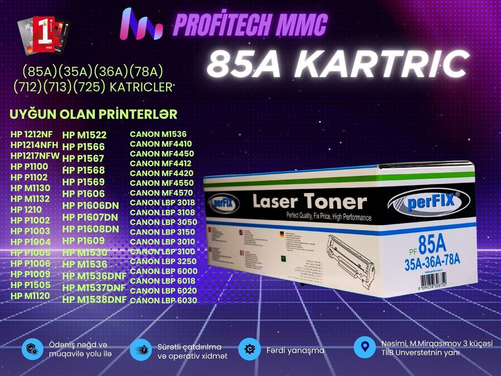 🖨 HP 35A / 36A /: 11 AZN Printerlər | Bakı | 46481586 ᐈ lalafo.az