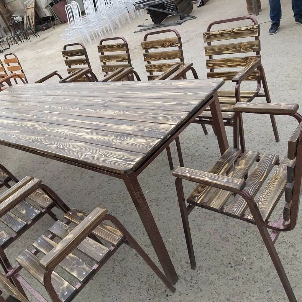 Stol stul destleri 1 eded stul: 25 AZN Bağ, çöl masa və oturacaq ...